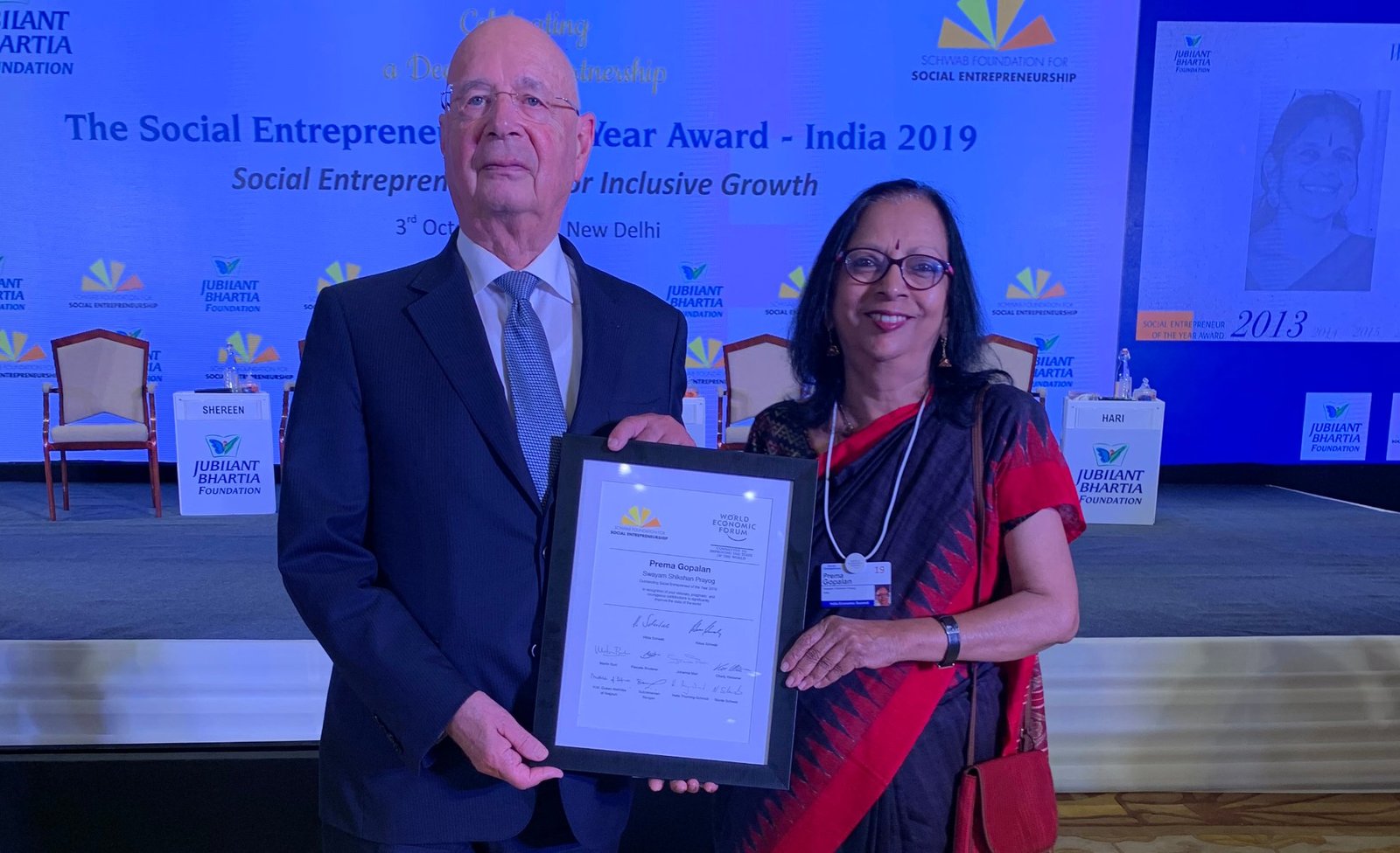 Prema Gopalan honored with prestigious Social Entrepreneur of the Year ...