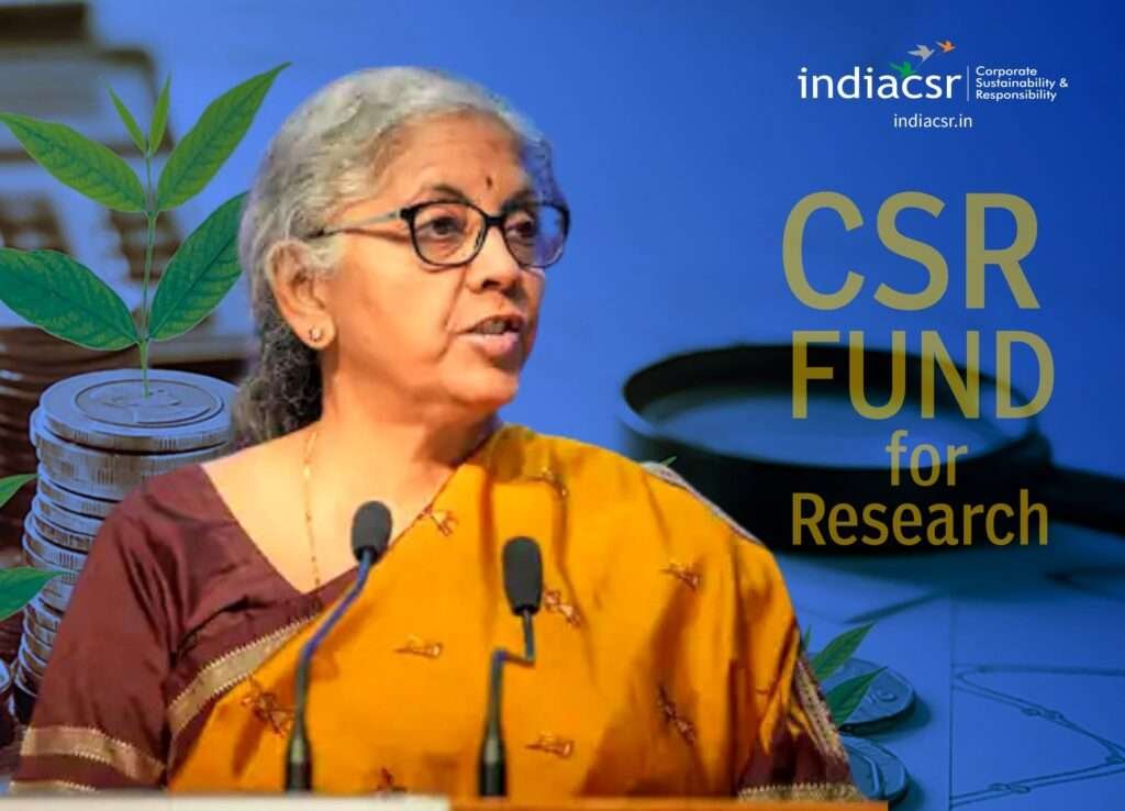 CSR Funds Spend On R&D Must Grow, Says India's Union Finance Minister ...