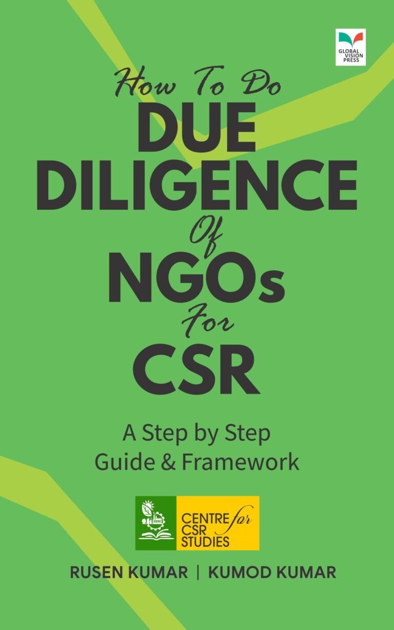 Book: Due diligence of NGOs for CSR Fund: Essential Guide for CSR and ...
