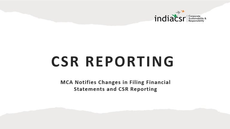 Companies can file CSR report for FY23 by March 2024: MCA