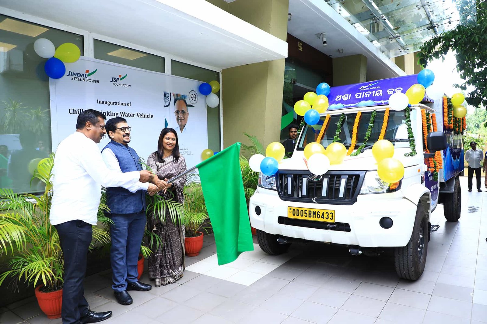 CSR: JSP Foundation Initiates Chilled Drinking Water Van Project in ...