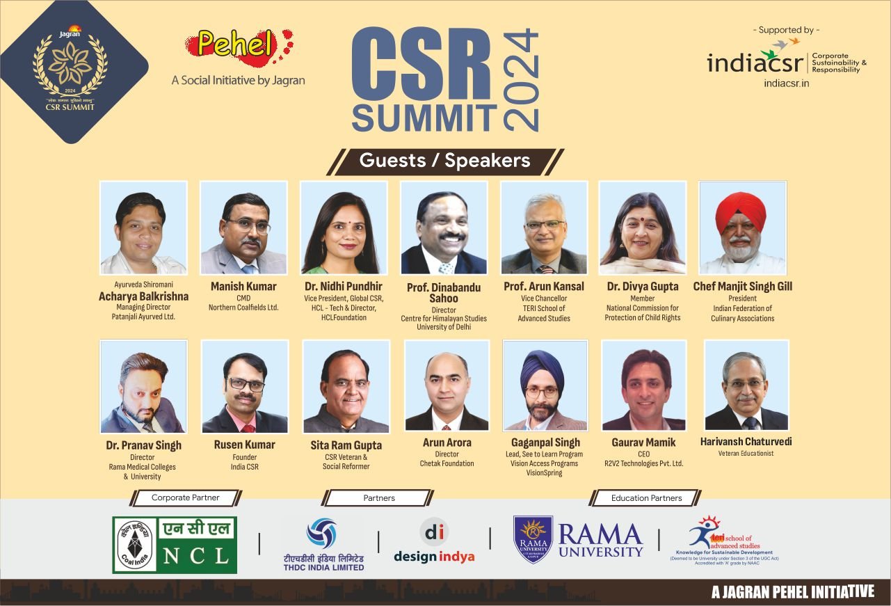 Jagran CSR Summit 2024: Leading the Way in Responsible Growth I India CSR