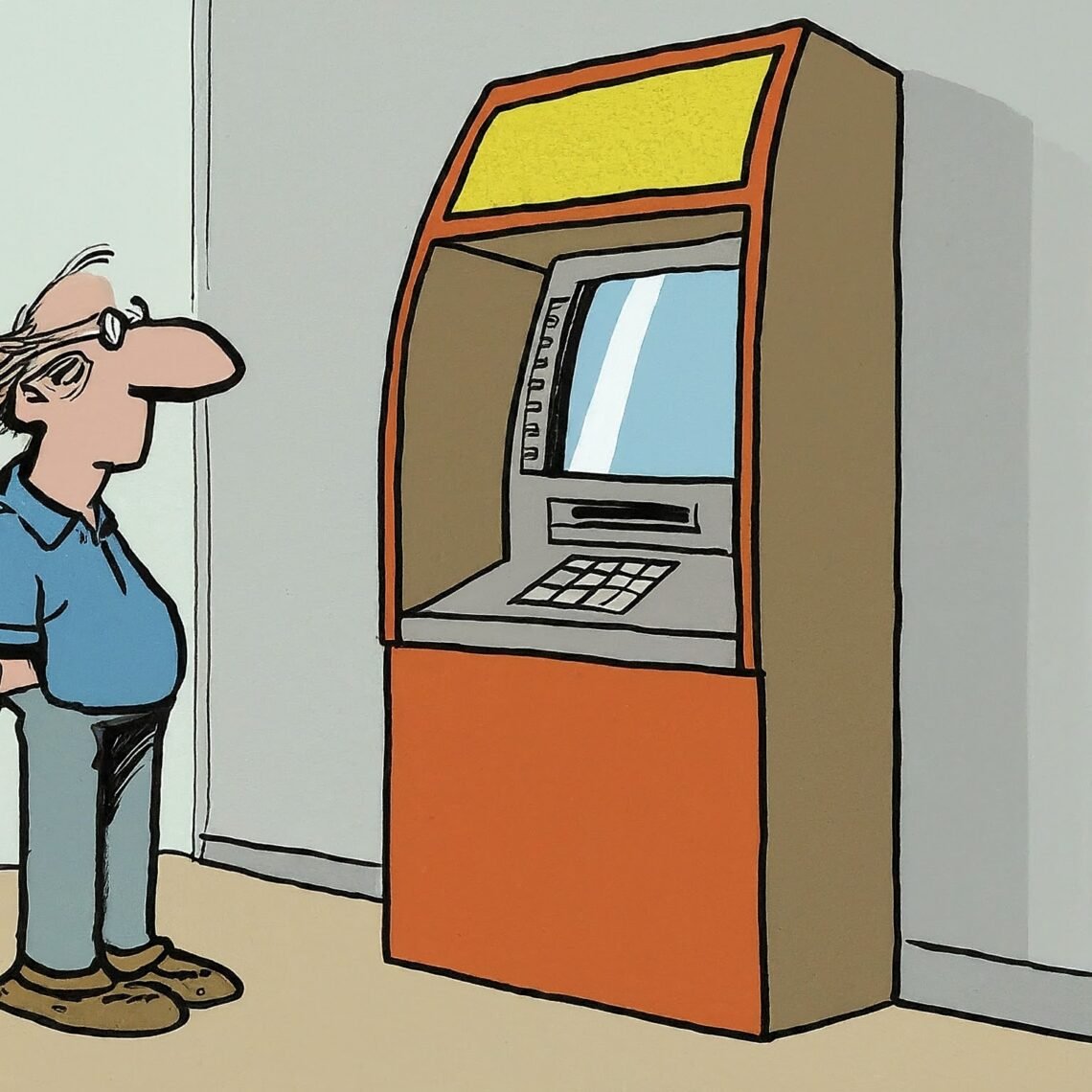 The Automated Teller Machine Or Automated Deposit And Withdrawal ...