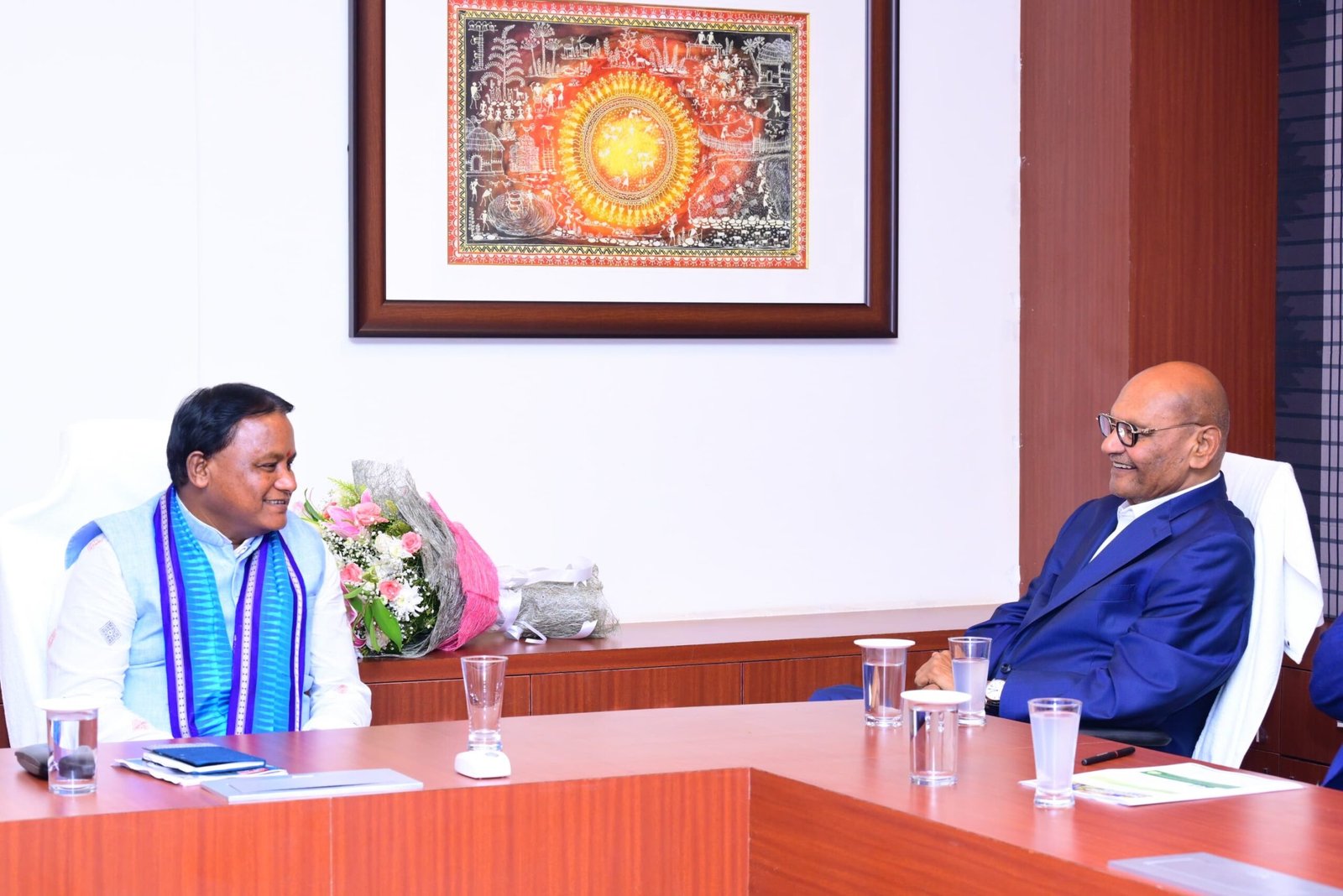 Vedanta Chairman Anil Agarwal meets Odisha CM Mohan Charan Majhi