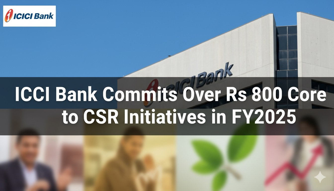 ICICI Bank Commits Over Rs 800 Crore To CSR Initiatives In FY2025 I ...