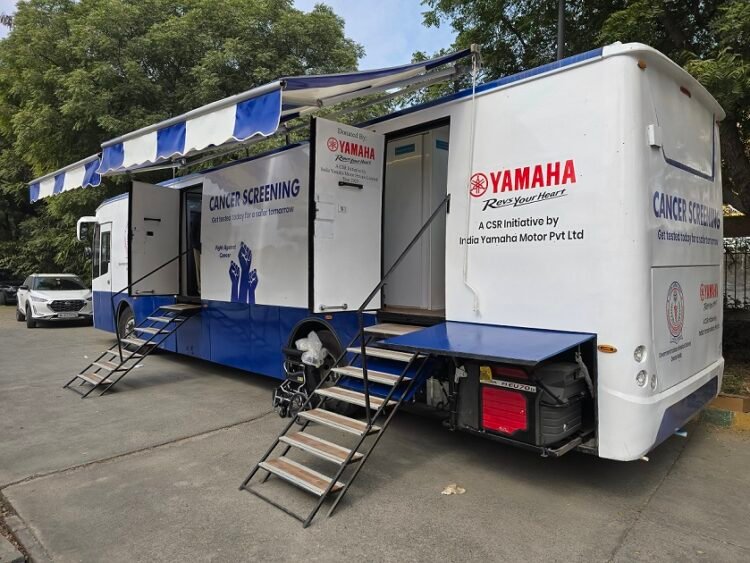 CSR: India Yamaha Motor Donates Mobile Cancer Screening Unit to GIMS ...