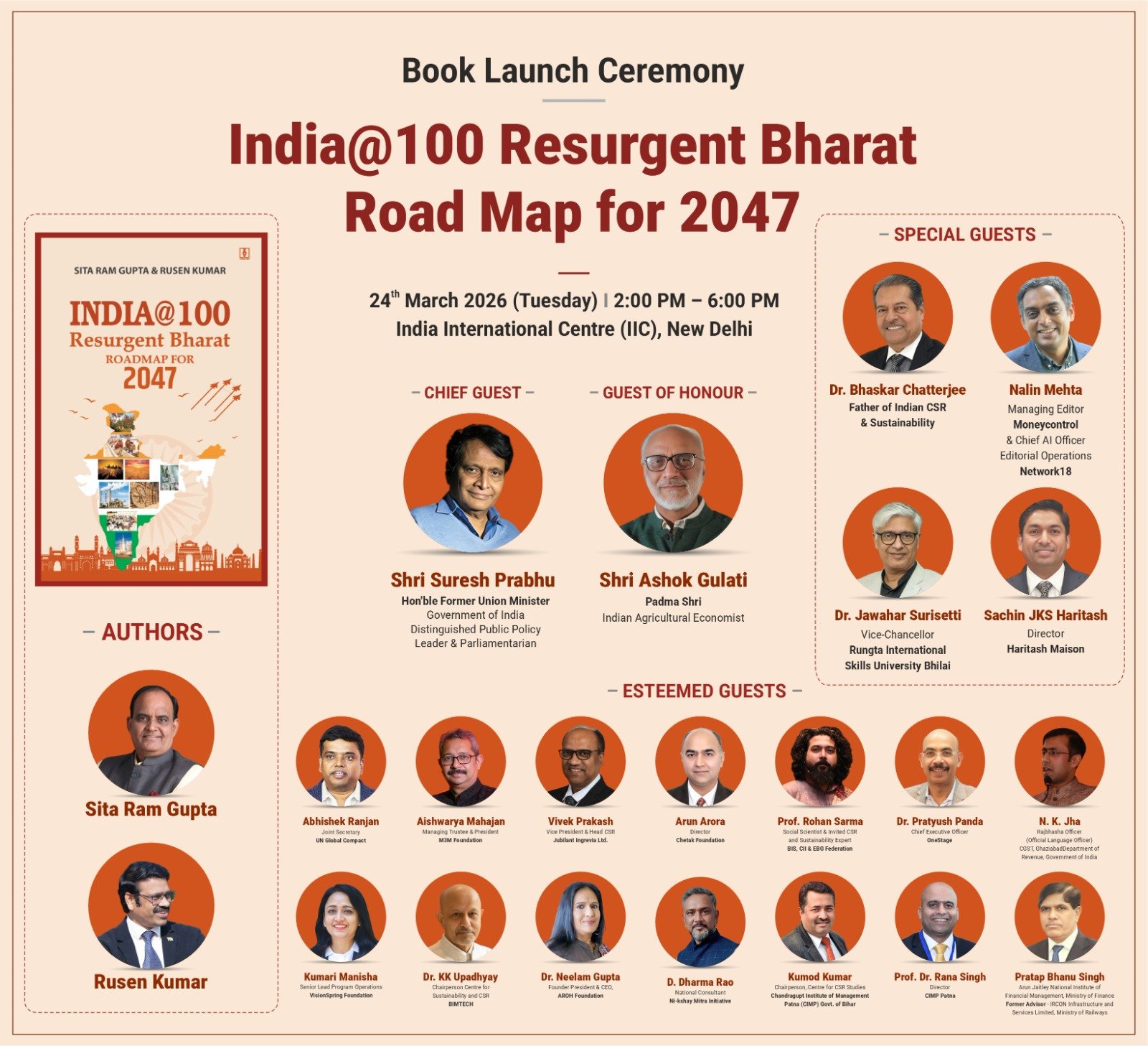 Former Union Minister Suresh Prabhu to Launch 'India@100 Resurgent ...